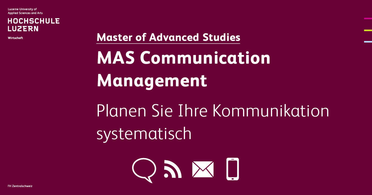 MAS Communication Management | Hochschule Luzern